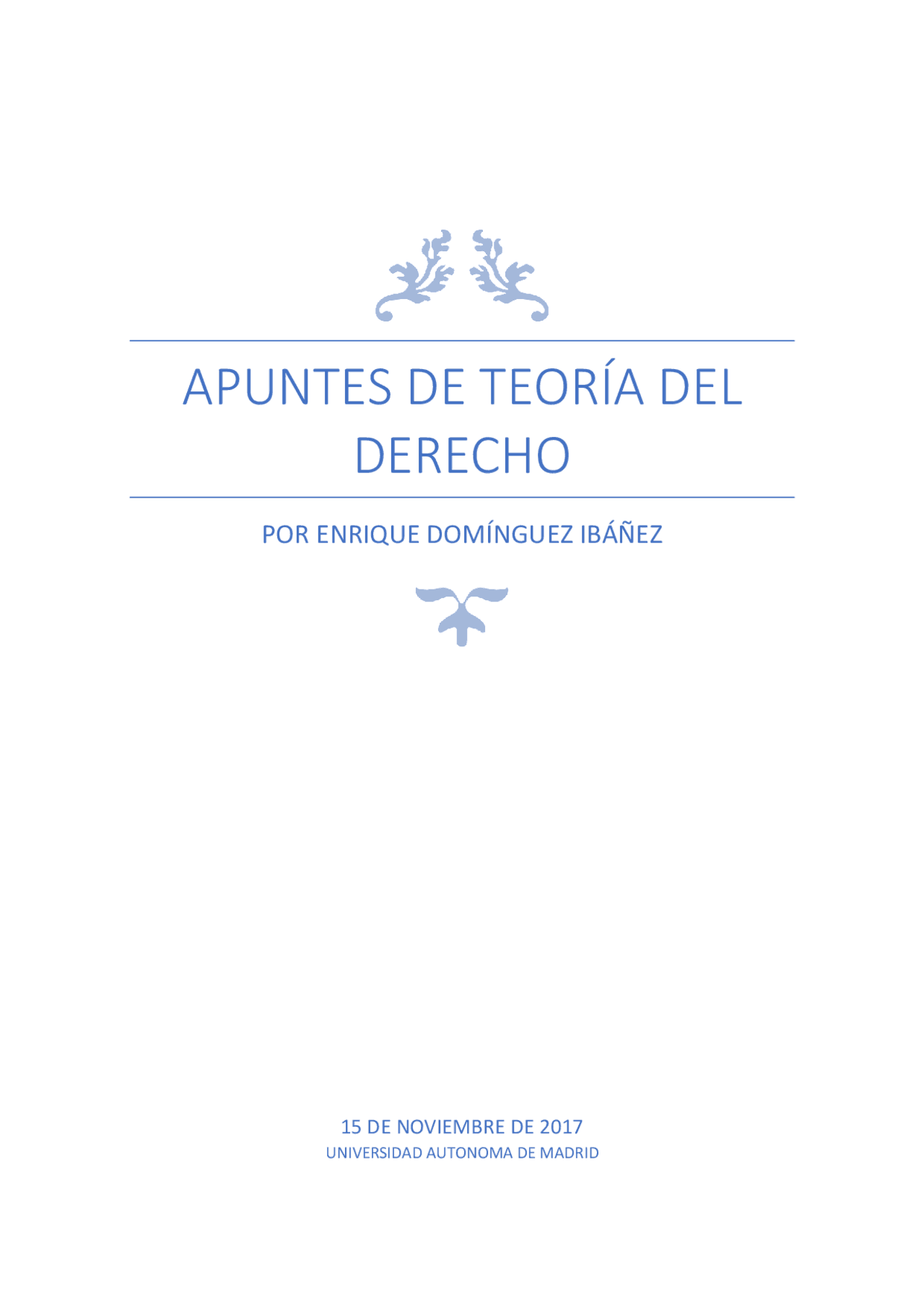 Apuntes Teoría Del Derecho Docsity