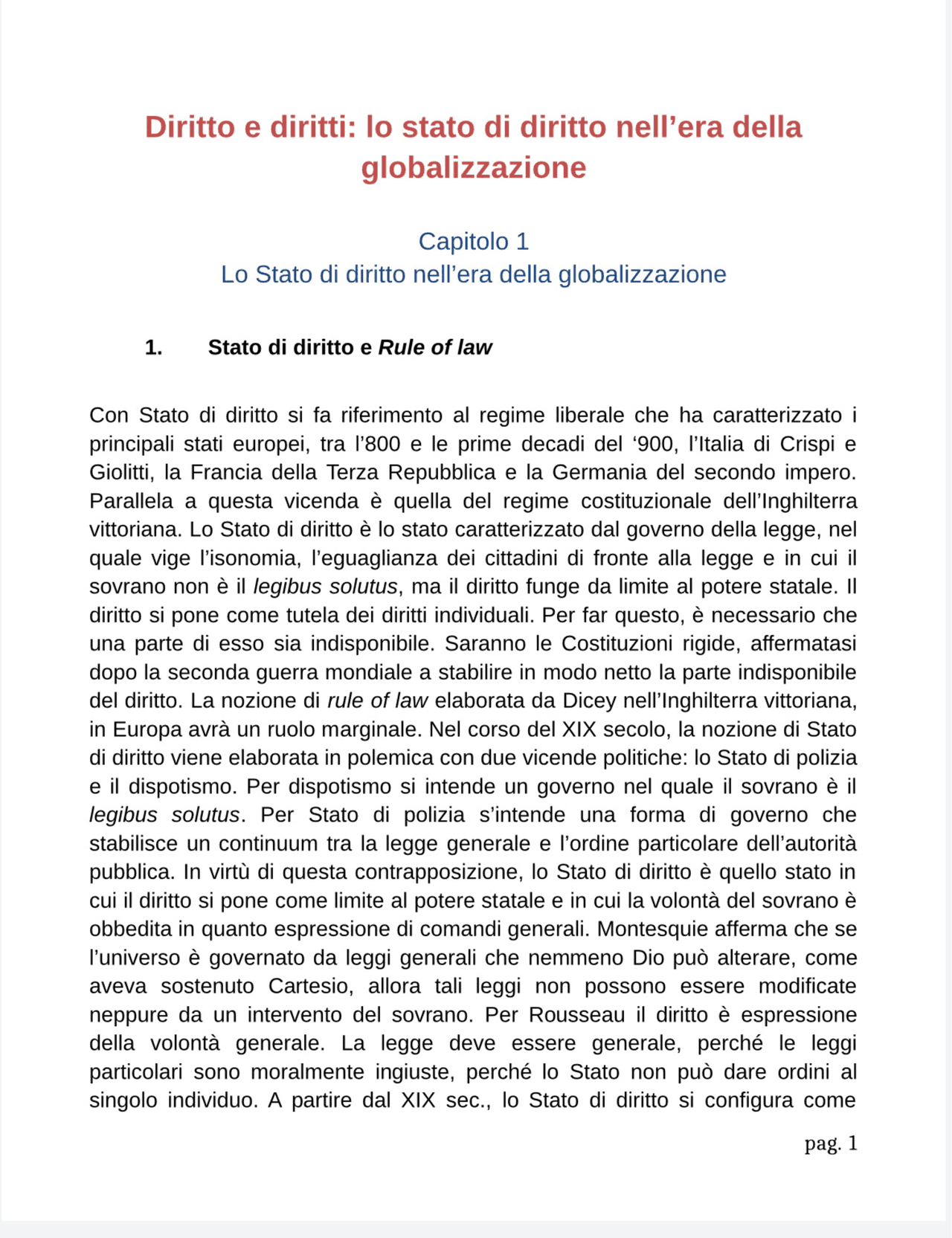 Diritto E Diritti Santoro Docsity