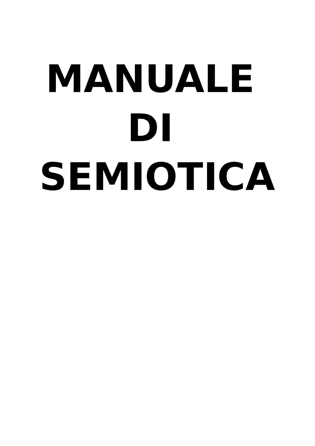 Elementi Di Semiotica Docsity