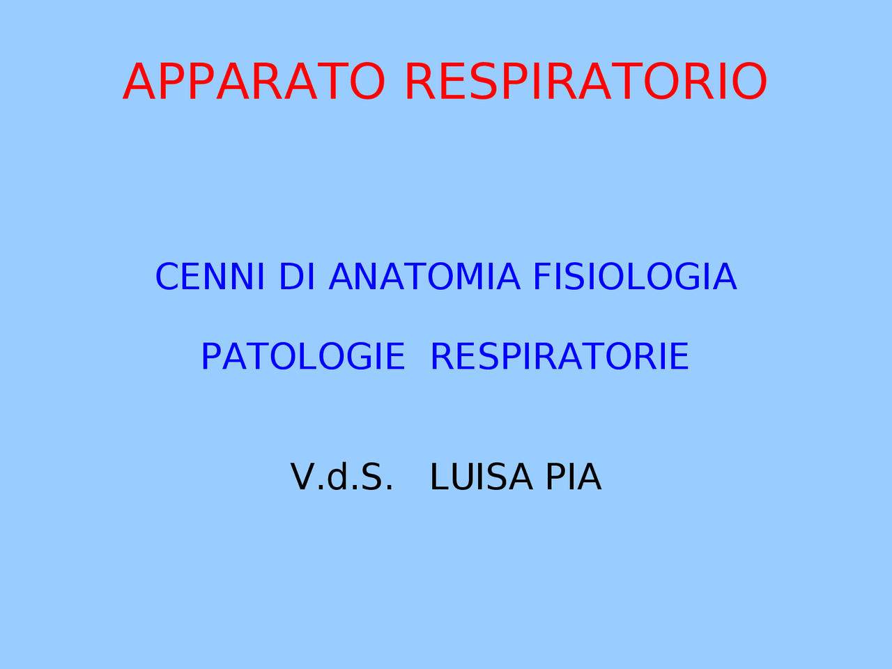 Apparato Respiratorio Docsity