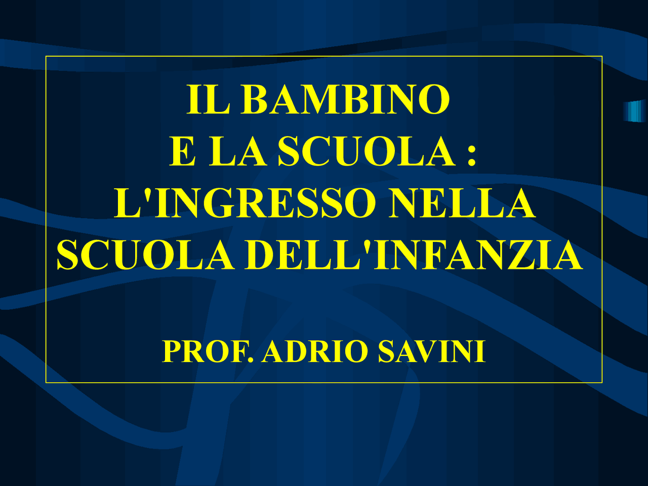 Il Bambino E La Scuola Docsity