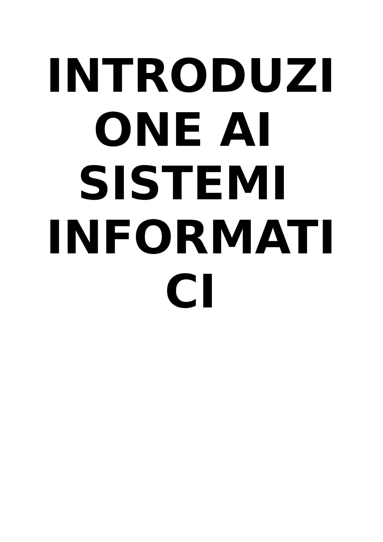 Introduzione Ai Sistemi Informatici Docsity