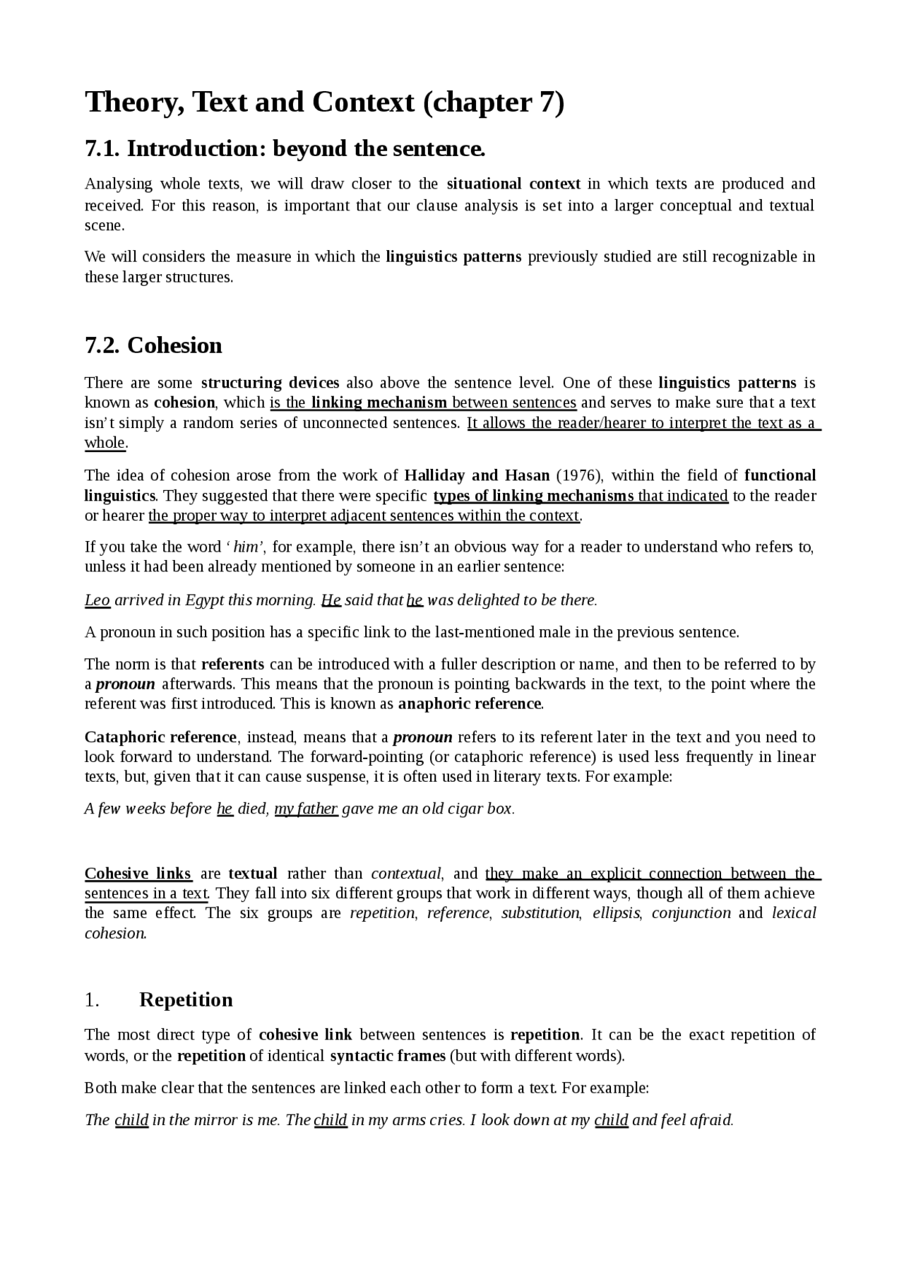 Jeffries L., Discovering language. Chapter 7: Theory, Text and Context ...