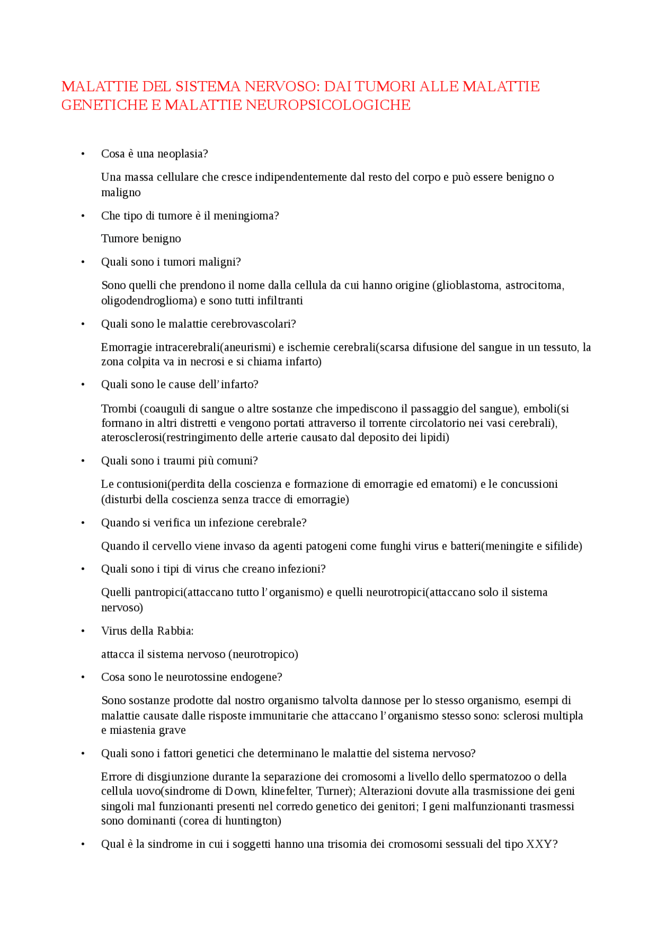 Risposte alle varie domande del compito di psicologica fisiologica, Prof. Antonio Argiolas - Docsity