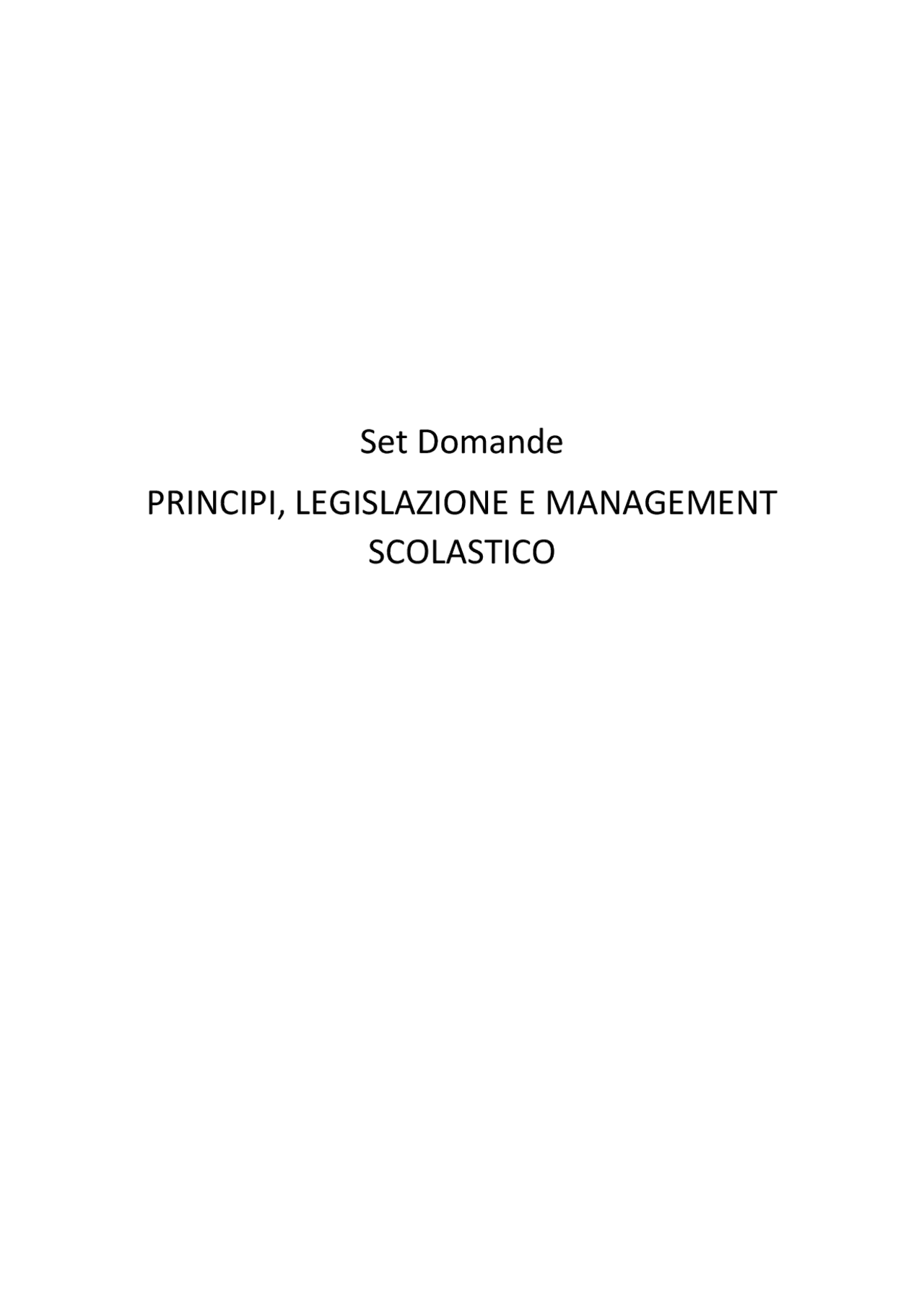 Principi Legislazione E Management Scolastico Ecampus Panieri Di