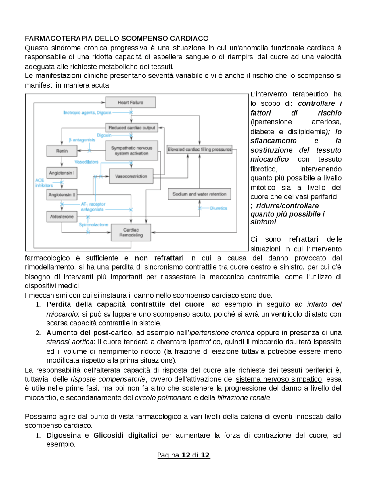 Farmaci Usati Nello Scompenso Cardiaco Docsity