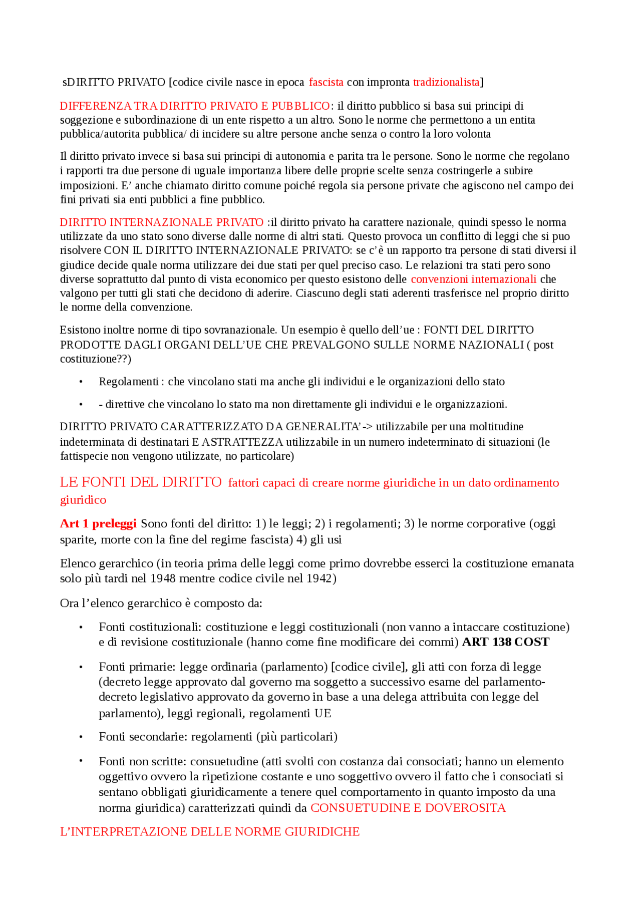Appunti Di Diritto Privato Docsity