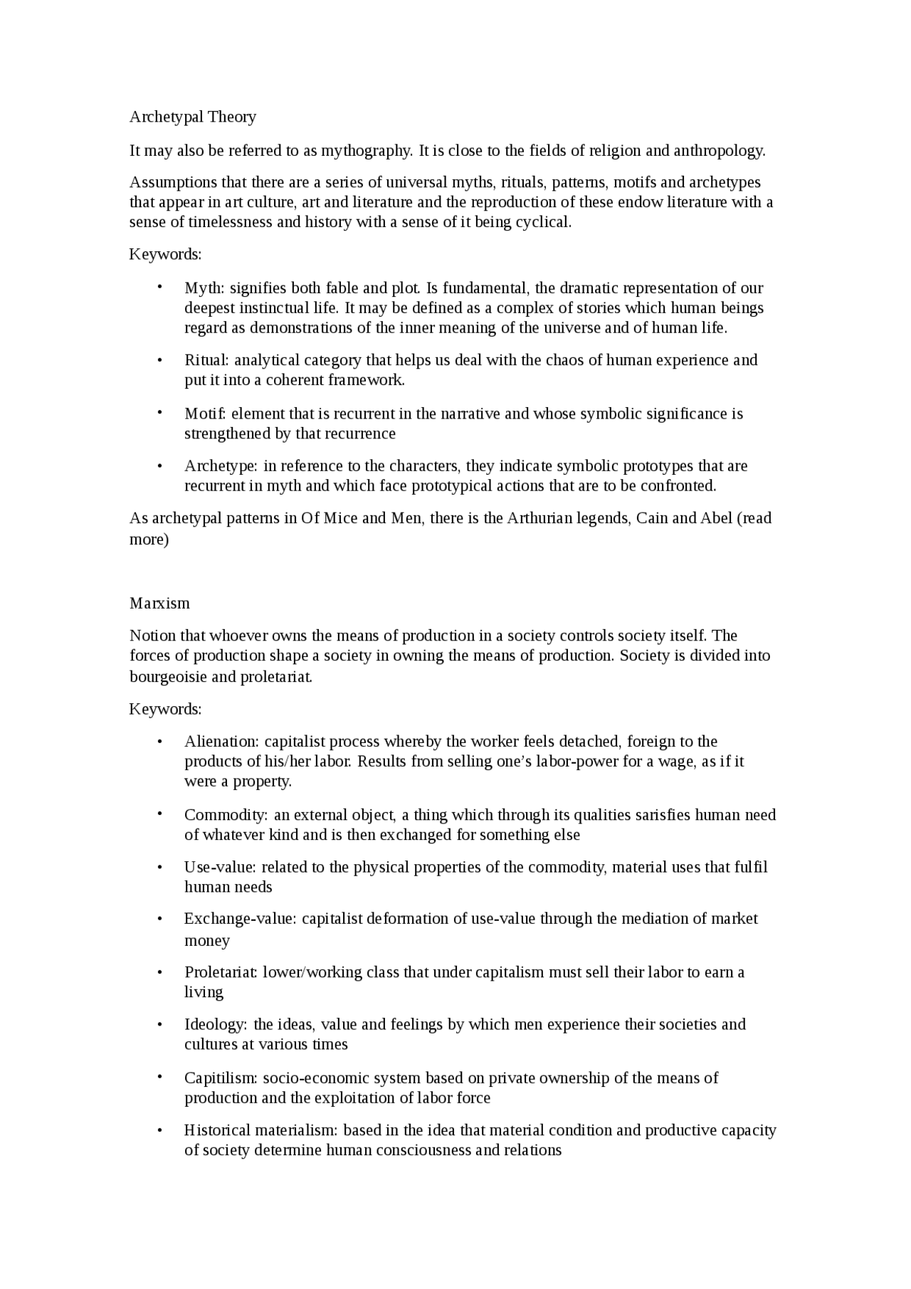 Theory Critica Practica Docsity