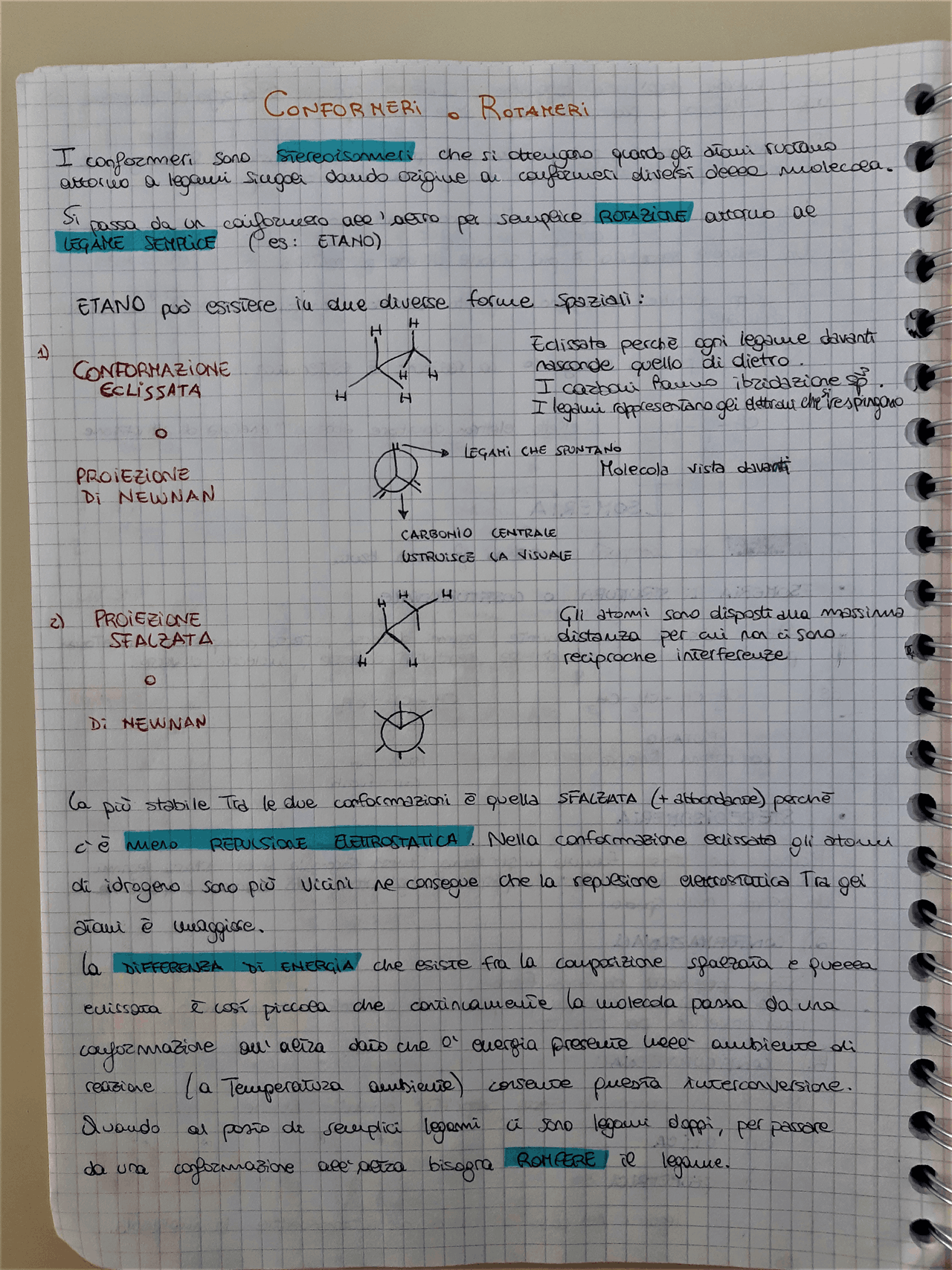Conformeri e rotameri - Docsity