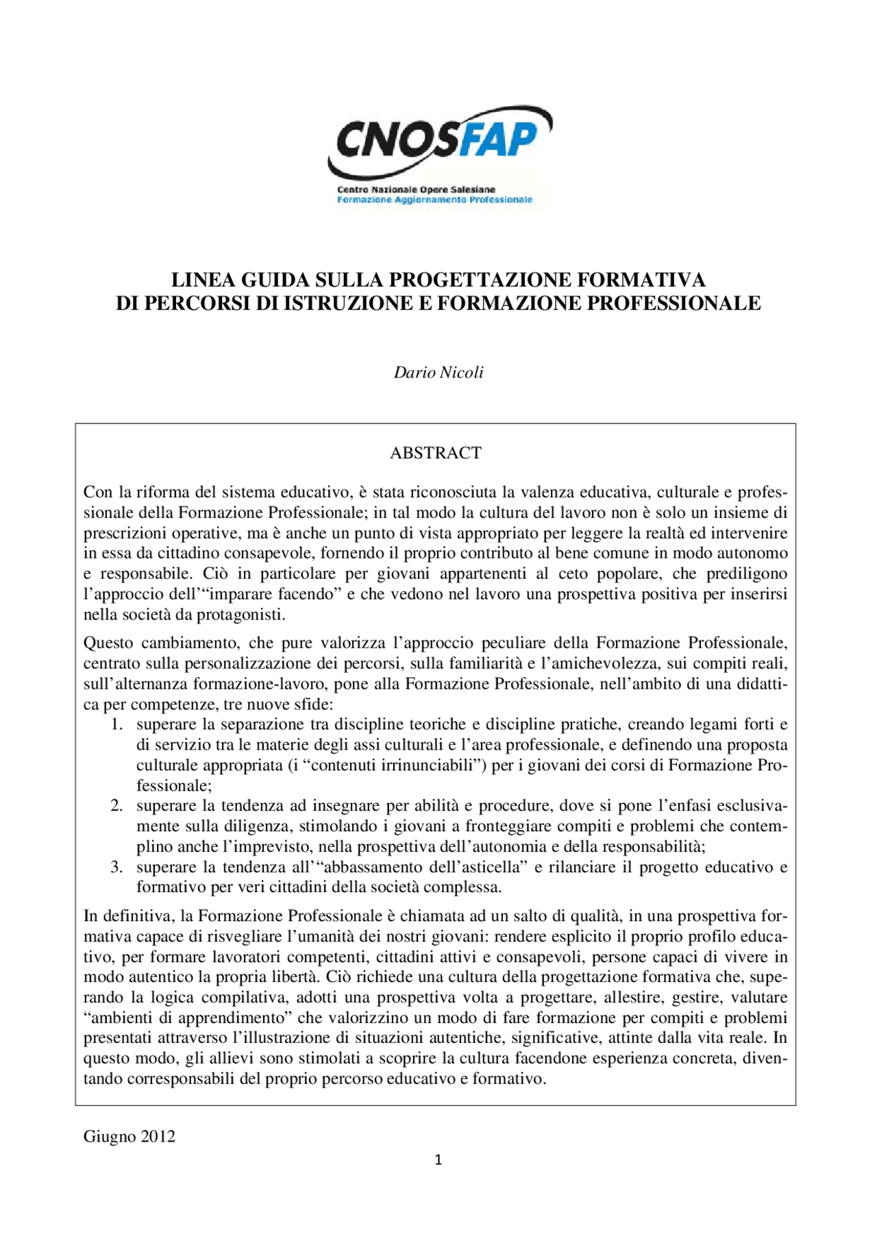 Progettazione Formativa Docsity