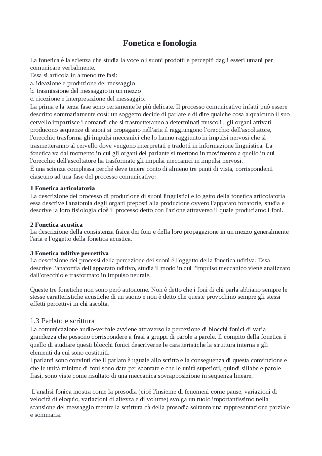 Manuale Di Fonetica Di Federico Albano Leoni E Pietro Maturi Docsity