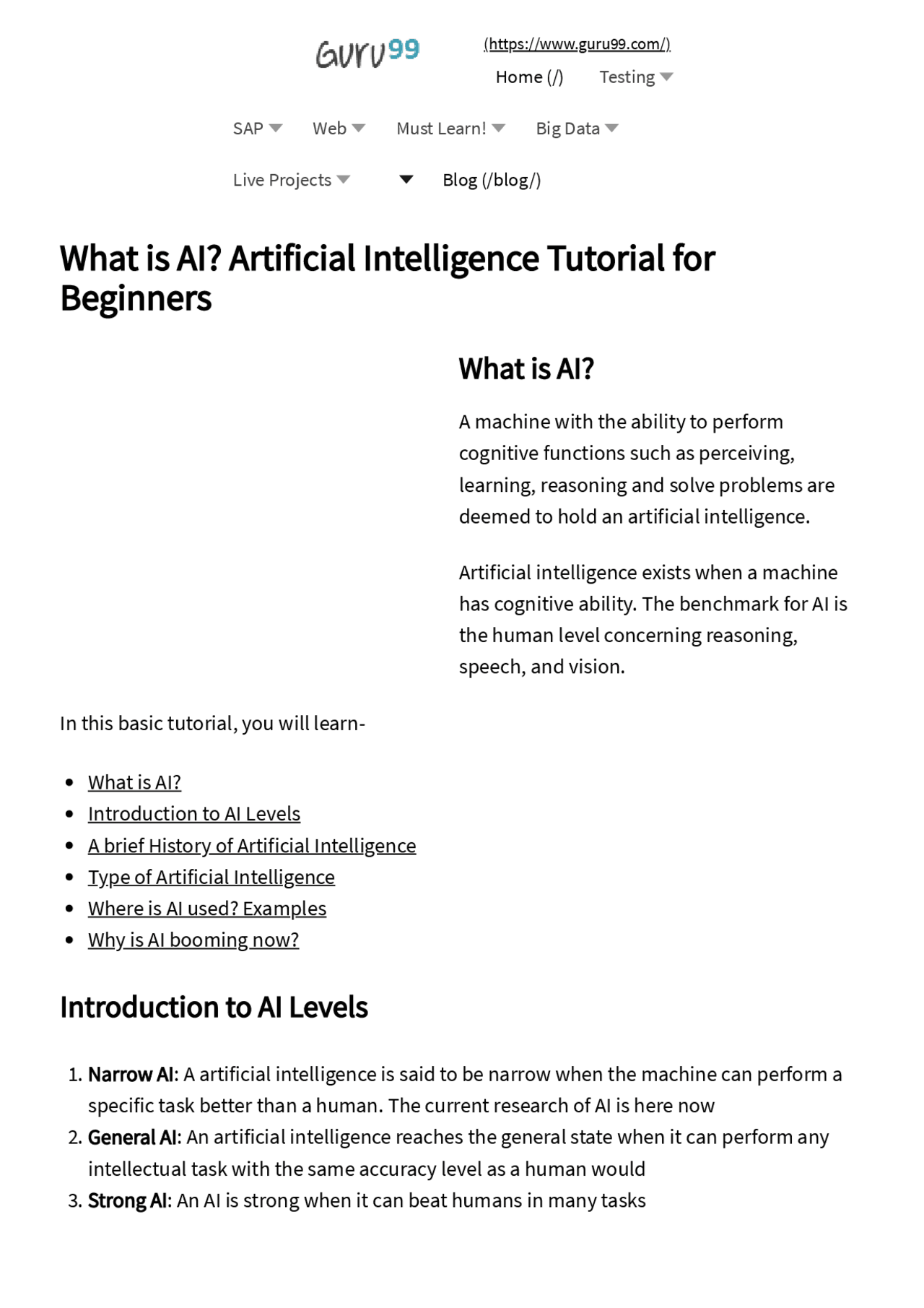 Artificial Intelligence and Expert Systems - Docsity