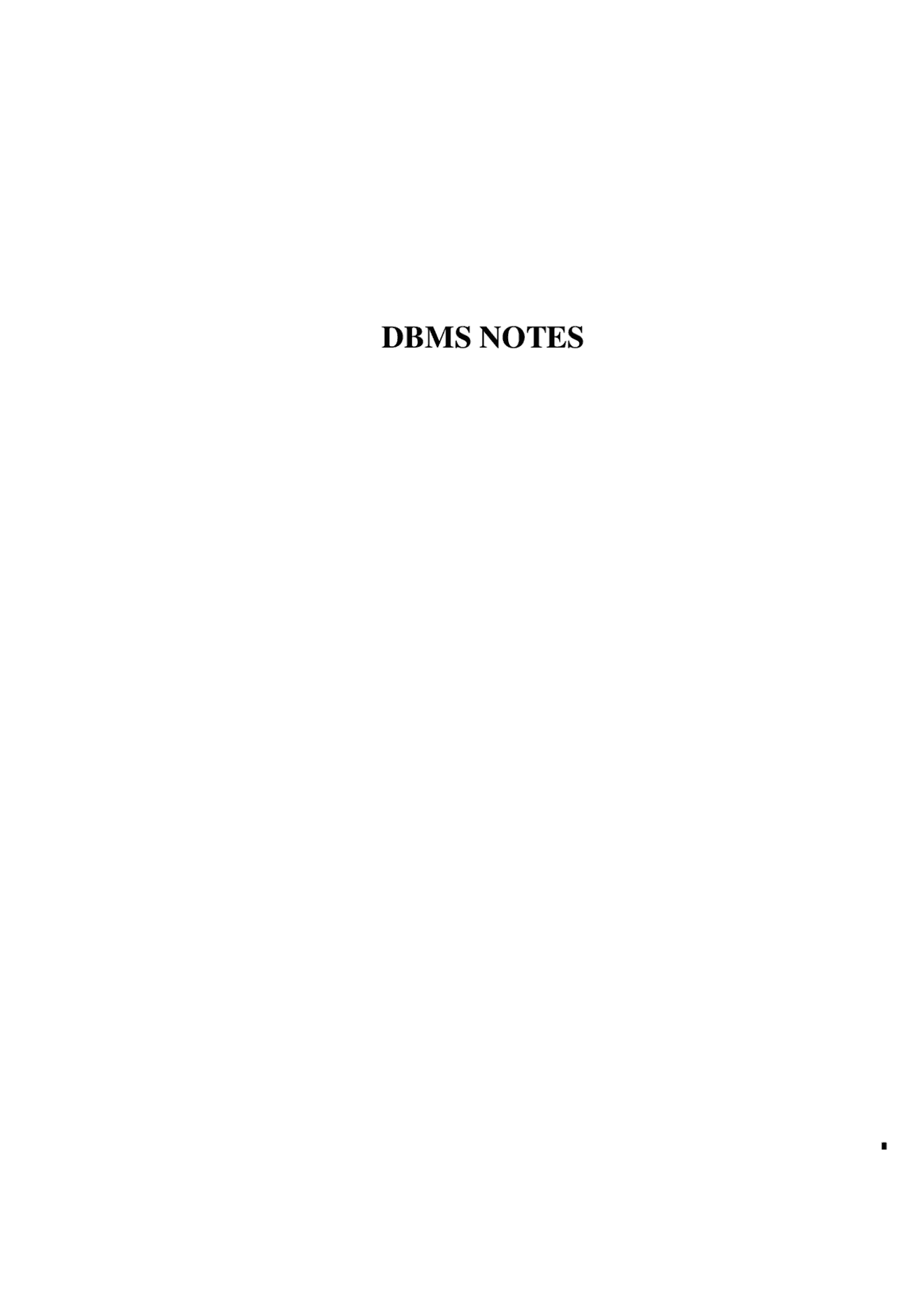 Database Management Sytems Docsity