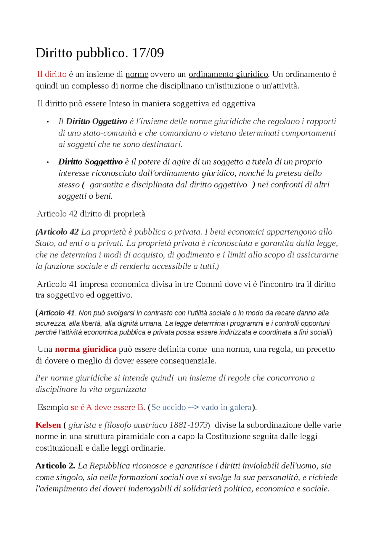 Appunti Diritto Pubblico Docsity