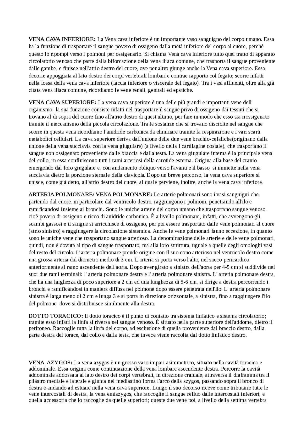 Apparato Circolatorio Docsity
