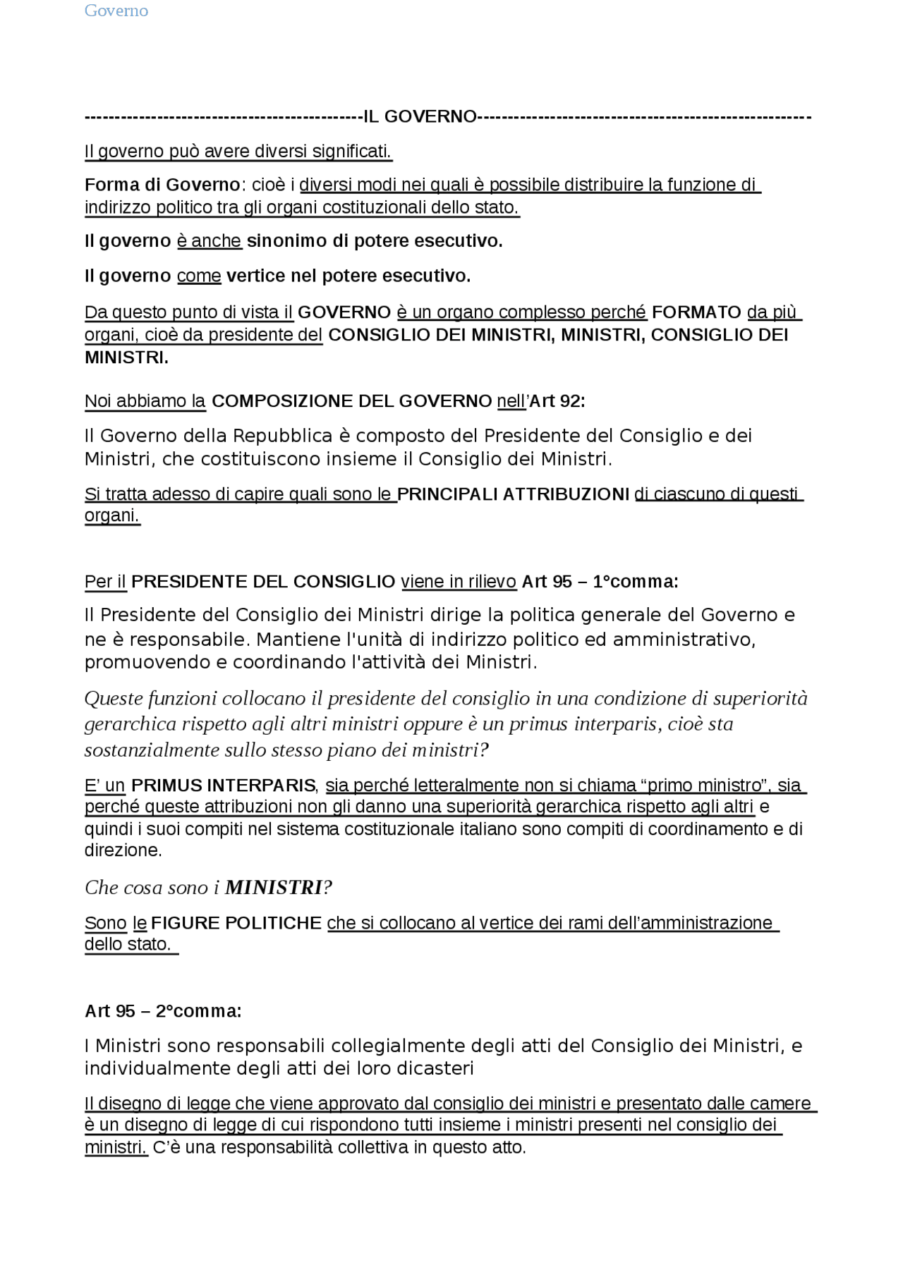 Appunti Diritto Pubblico Docsity