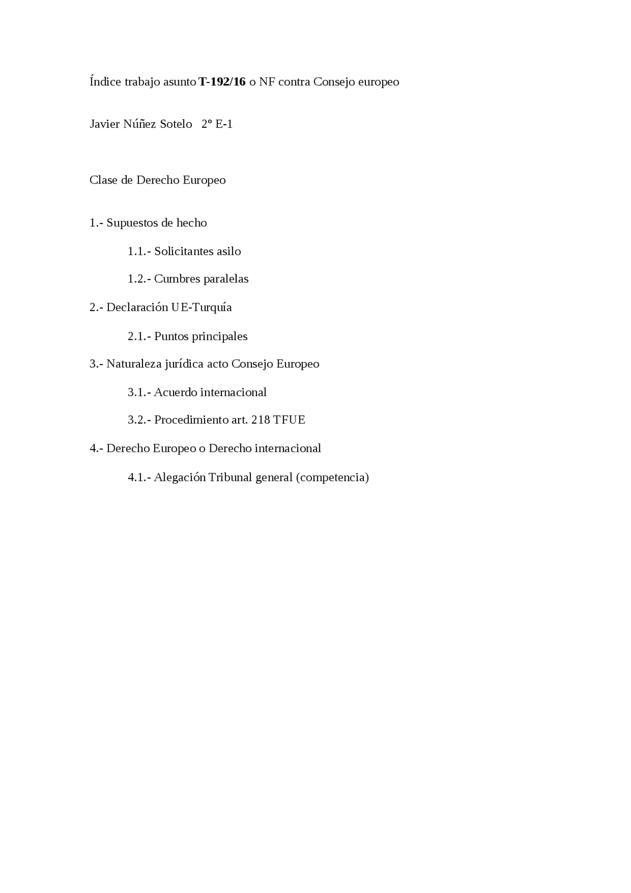 Apuntes Derecho Europeo Internacional Docsity