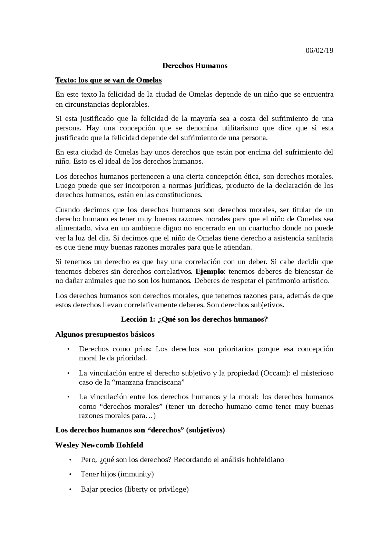 Derechos Humanos Temas 123 Apuntes De Derechos Humanos Docsity
