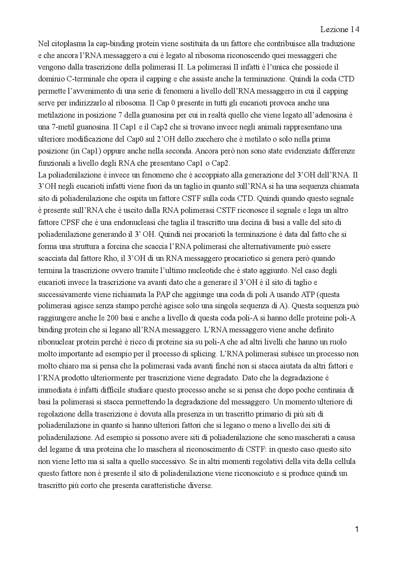 Sbobine Biologia Molecolare Biotecnologie Parte 3 Di 3 Docsity