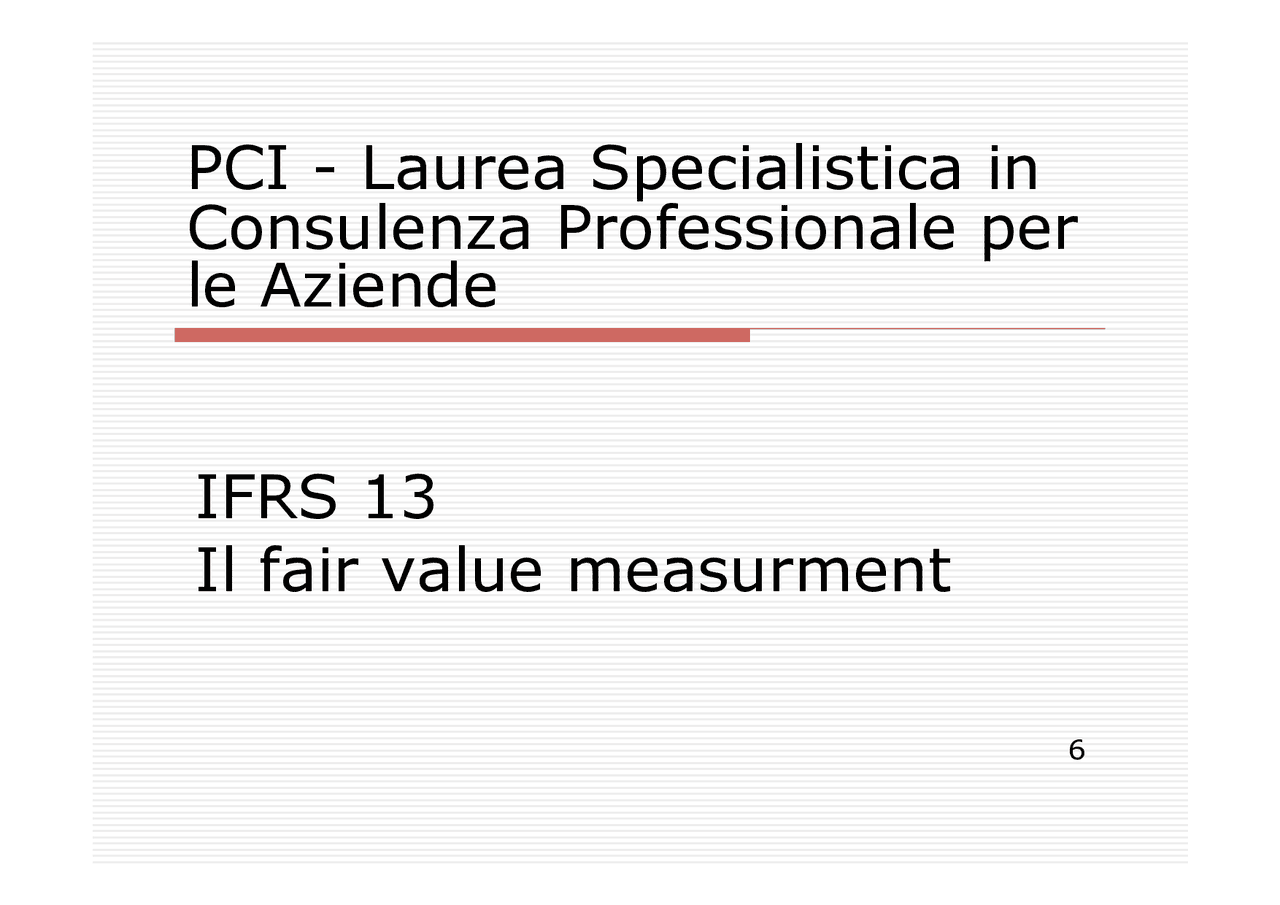 Principi Contabili Internazionali Docsity