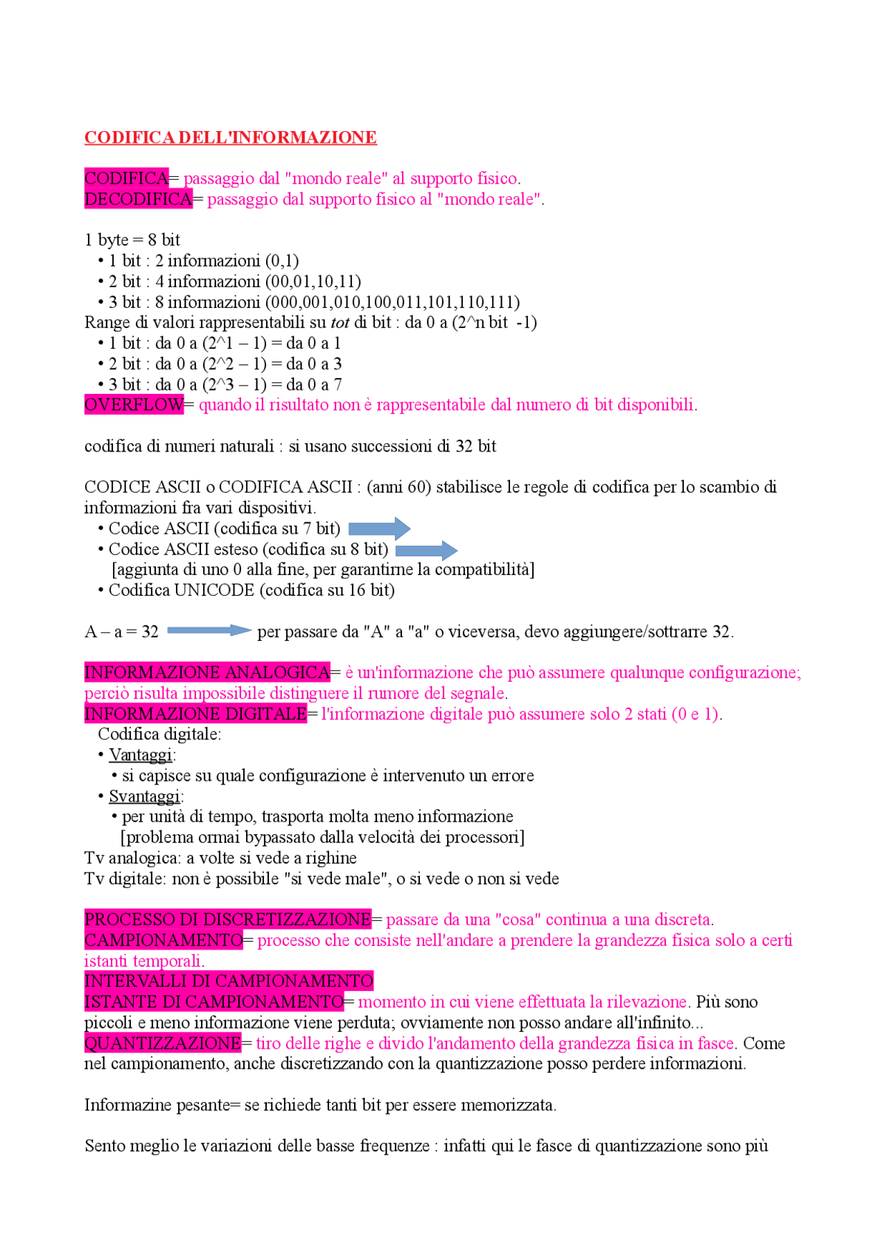 Primo Modulo Esame Informatica 2018 Docsity