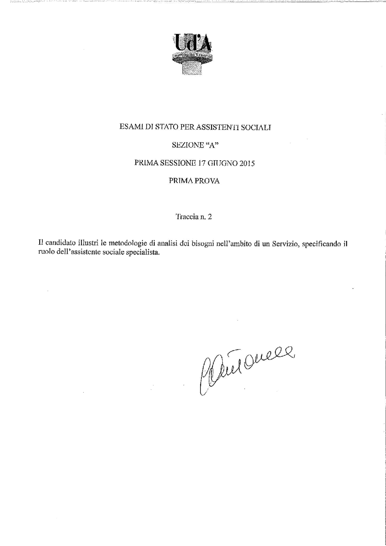 Tracce Esame Di Stato Docsity