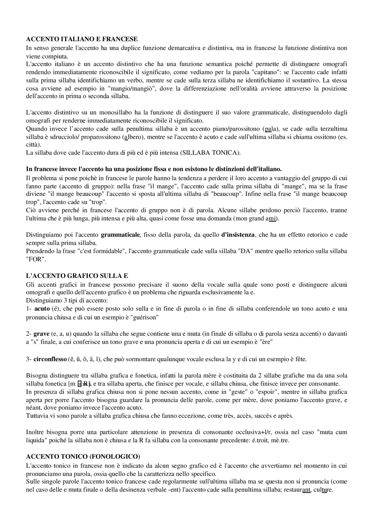 Floquet Linguistica Docsity