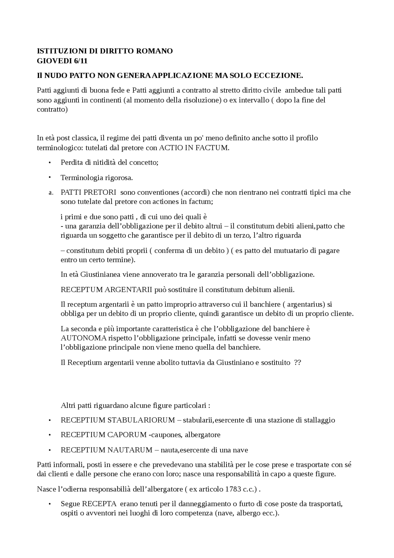Appunti Diritto Romano Docsity