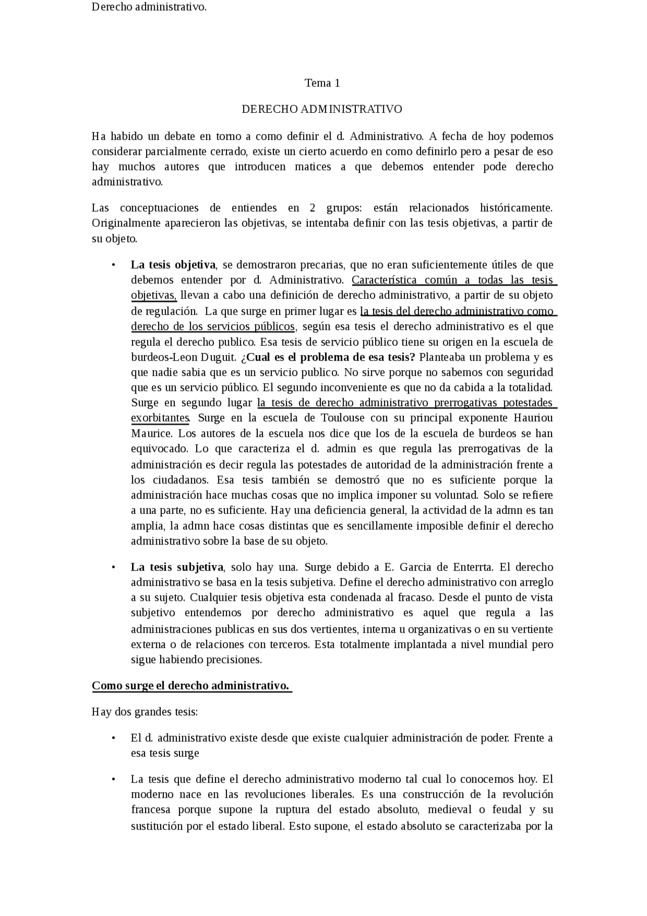 Derecho Administrativo - Docsity