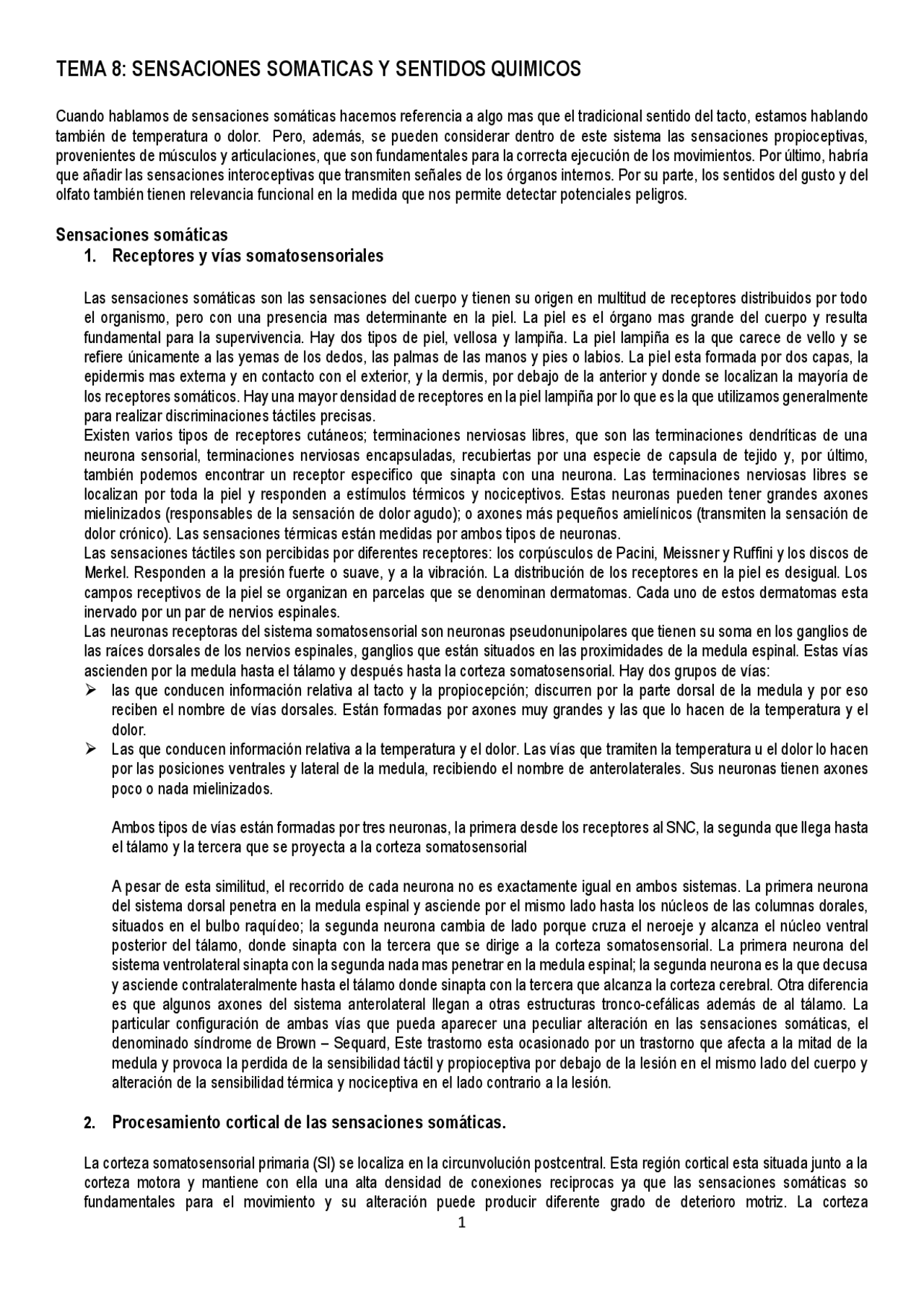 Psicobiología De La Educación Tema 8 Docsity
