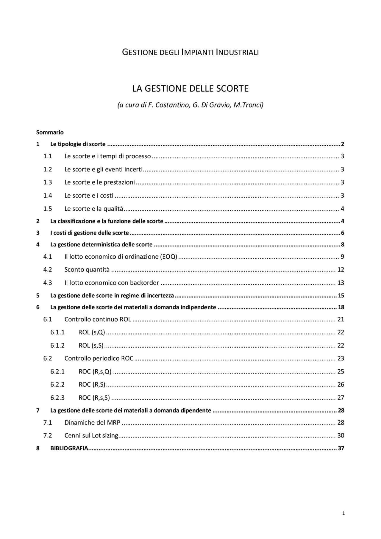 Impianti Industriali Docsity