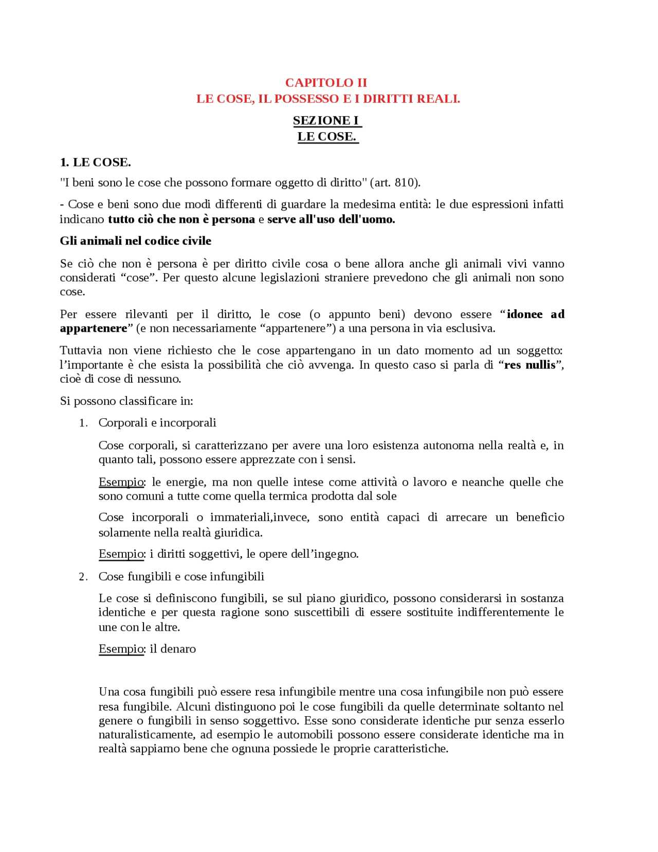 Riassunto Capitolo 2 Diritto Privato Ciatti Caimi Docsity