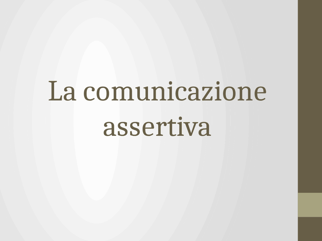 La Comunicazione Assertiva Docsity