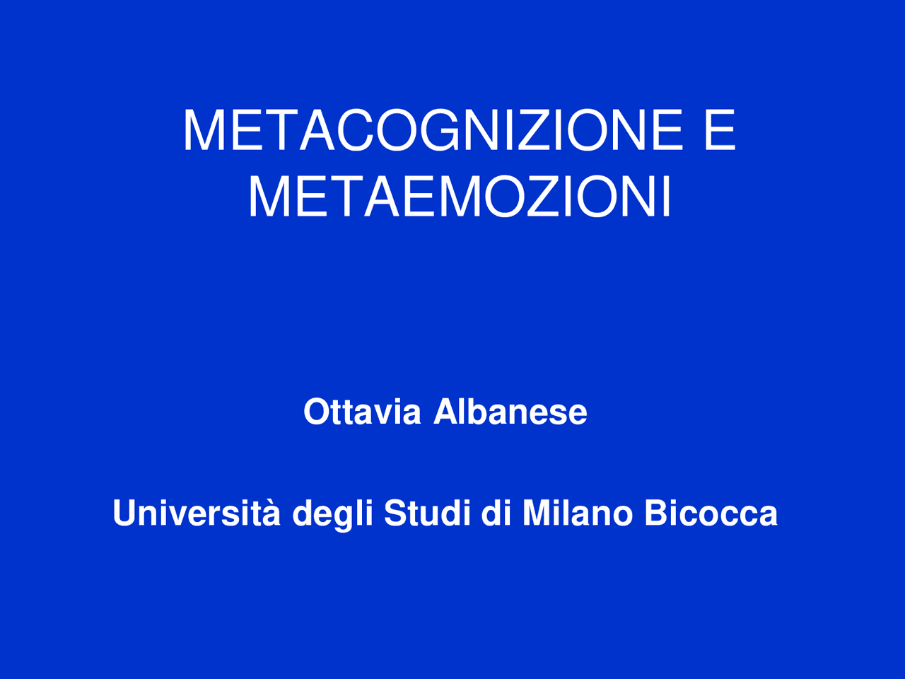 Riassunti Sulla Metacognizione Docsity