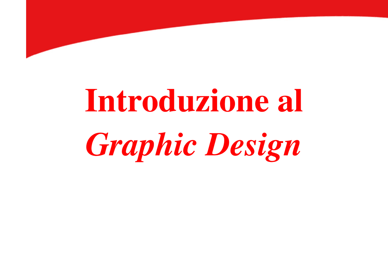 Corso Graphic Design Docsity