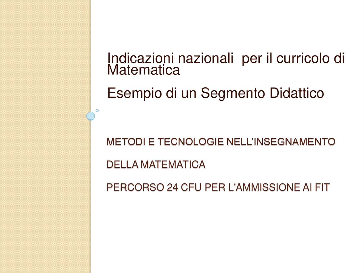 Matematica Complementi Docsity