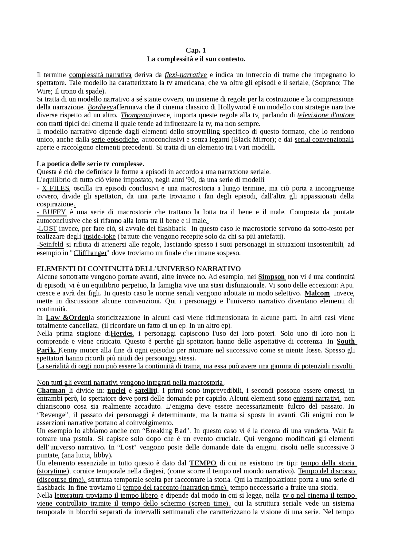 Televisione E Media Audiovisivi Docsity