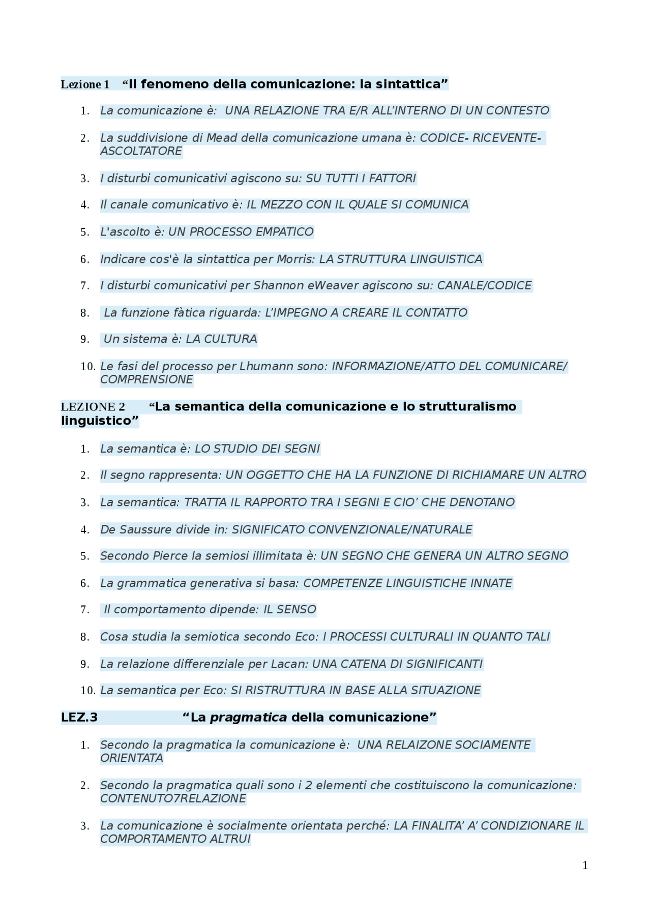 Domande Esame Sociologia Della Comunicazione Docsity