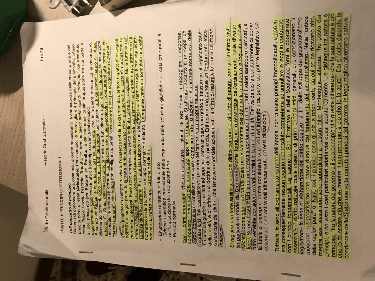 Principio Costituzionale Docsity