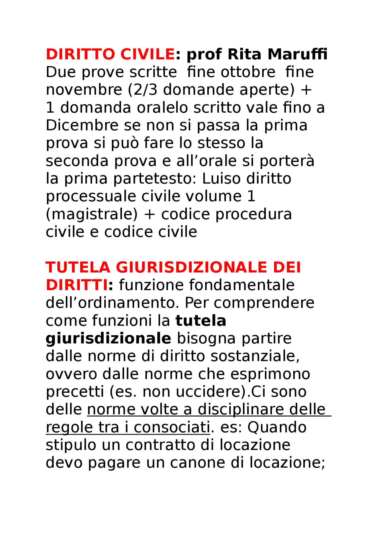 Definizioni Di Concetti Essenziali Per Lesame Di Diritto Processuale