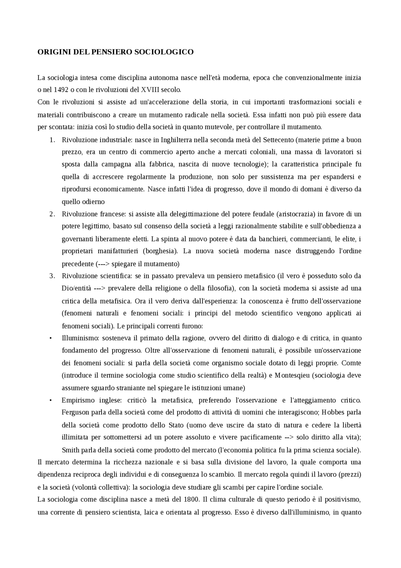 Sociologia Il Mondo In Questione Jedlowski Docsity