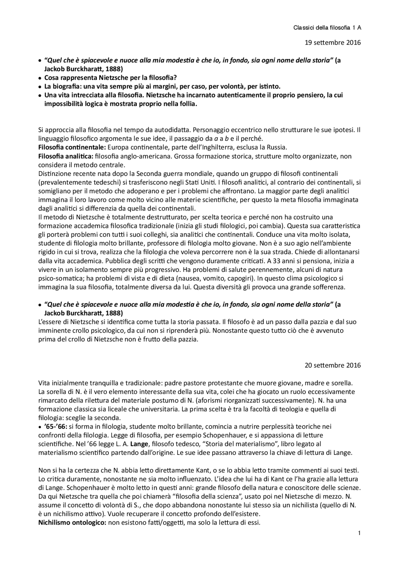 Classico Della Filosofia Docsity