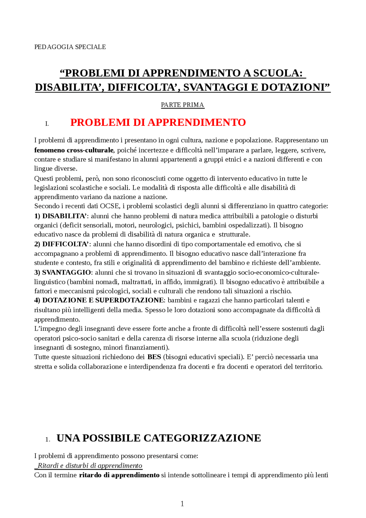 Problemi Di Apprendimento A Scuoladisabilita Difficolta Svantaggi