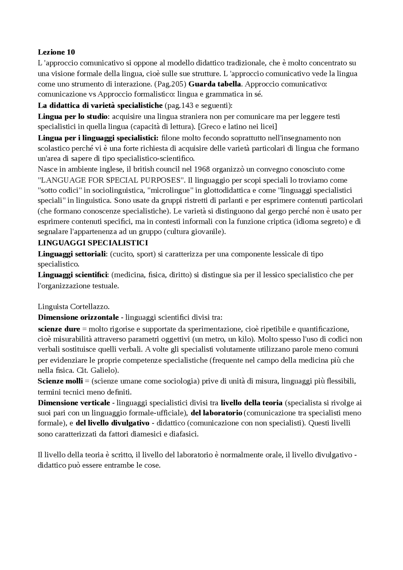 Didattica delle lingue moderne - Docsity