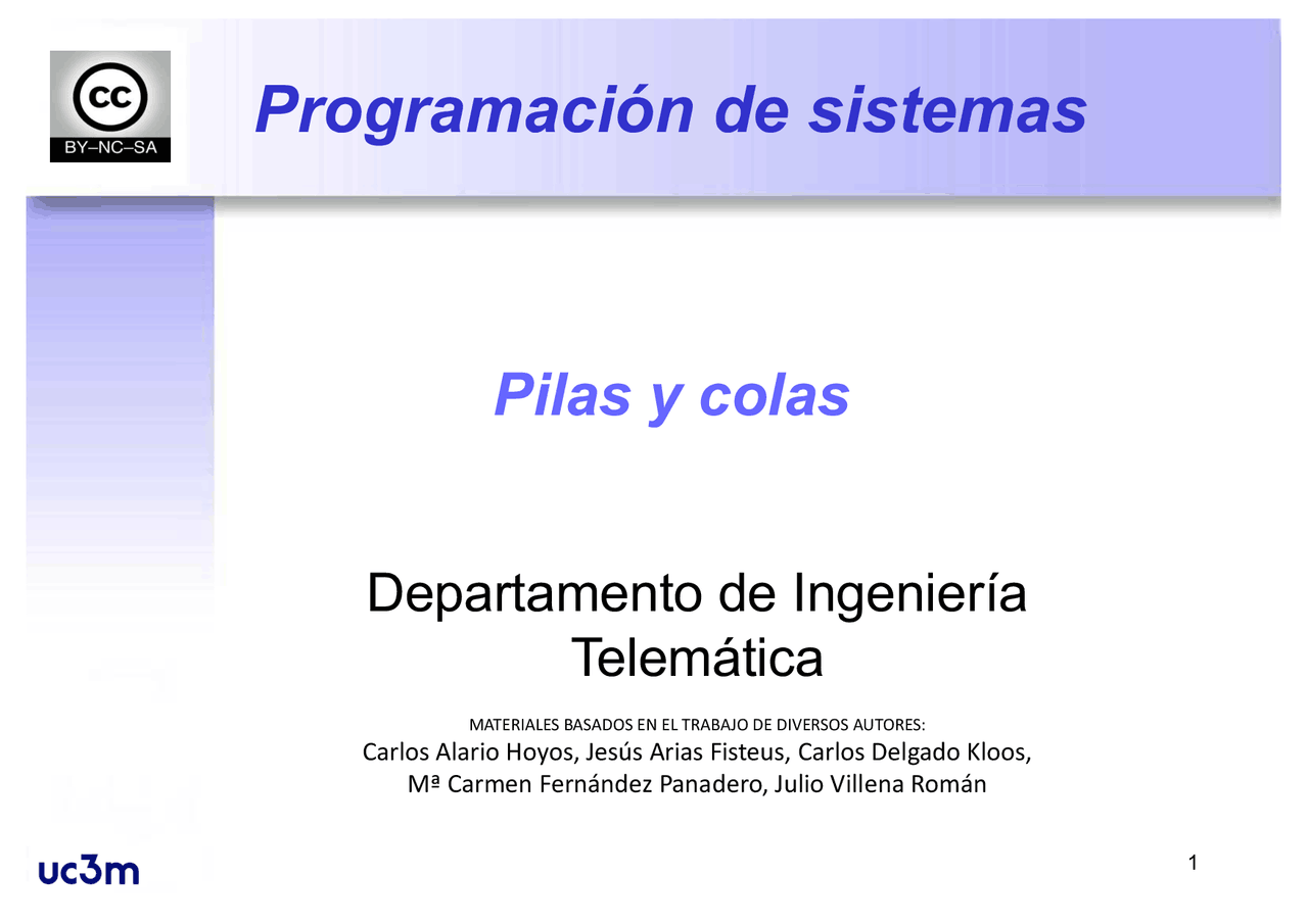Programacion de sistemas - Docsity