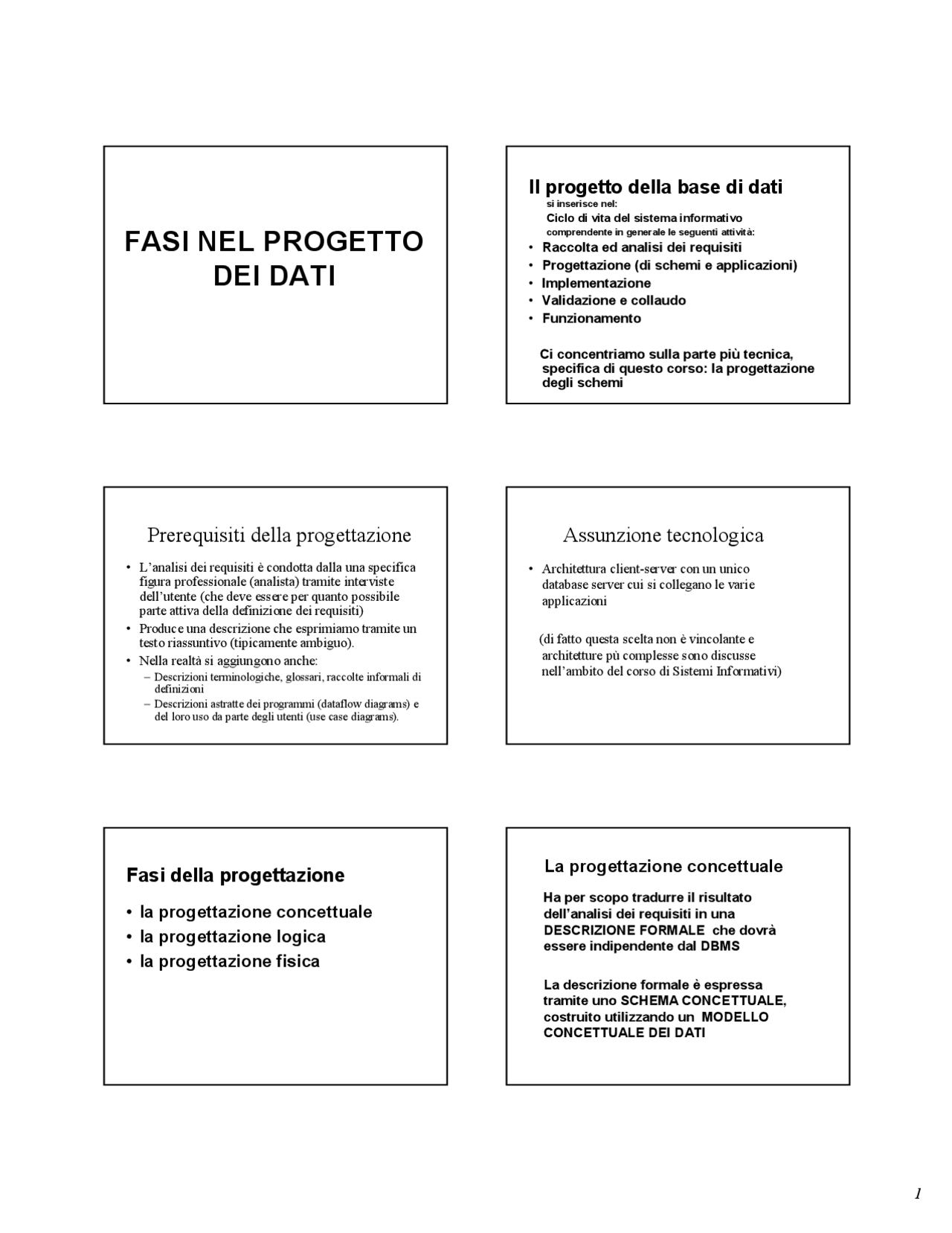 Slides Esame Bd E Web Docsity