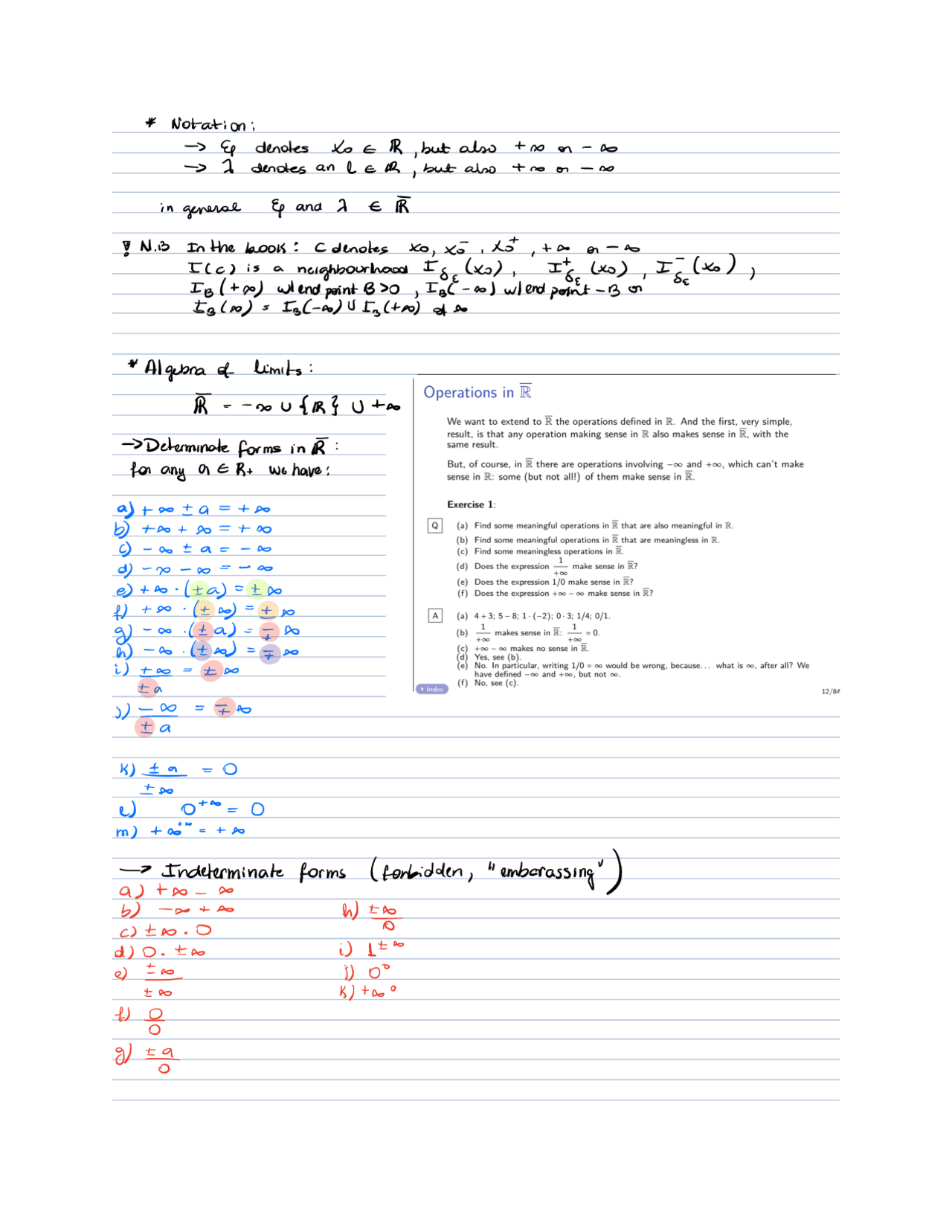 Limits and continuity - Docsity