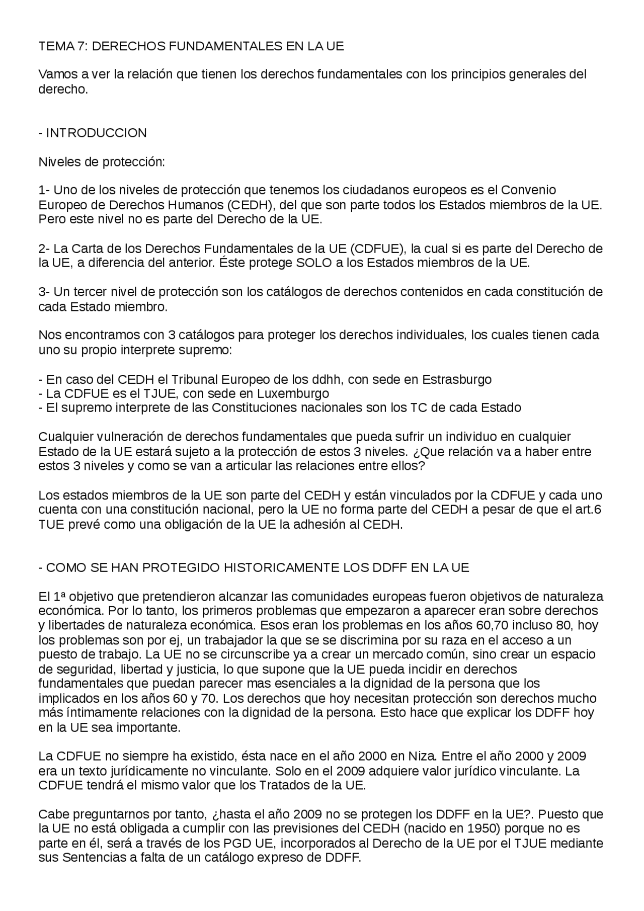 Derecho Comunitario Resúmenes De Derecho Común Docsity