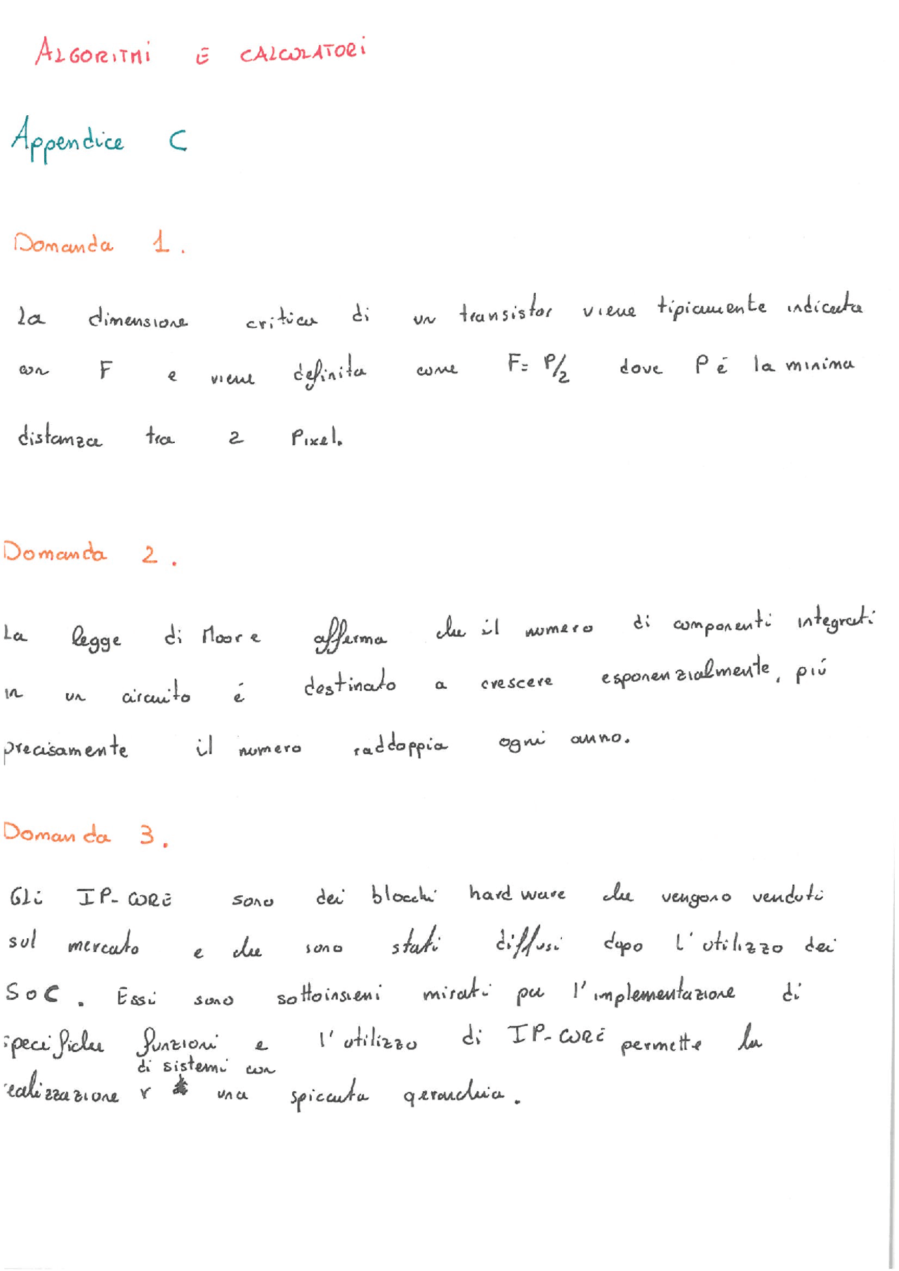 Esercizi Svolti Algoritmi Docsity