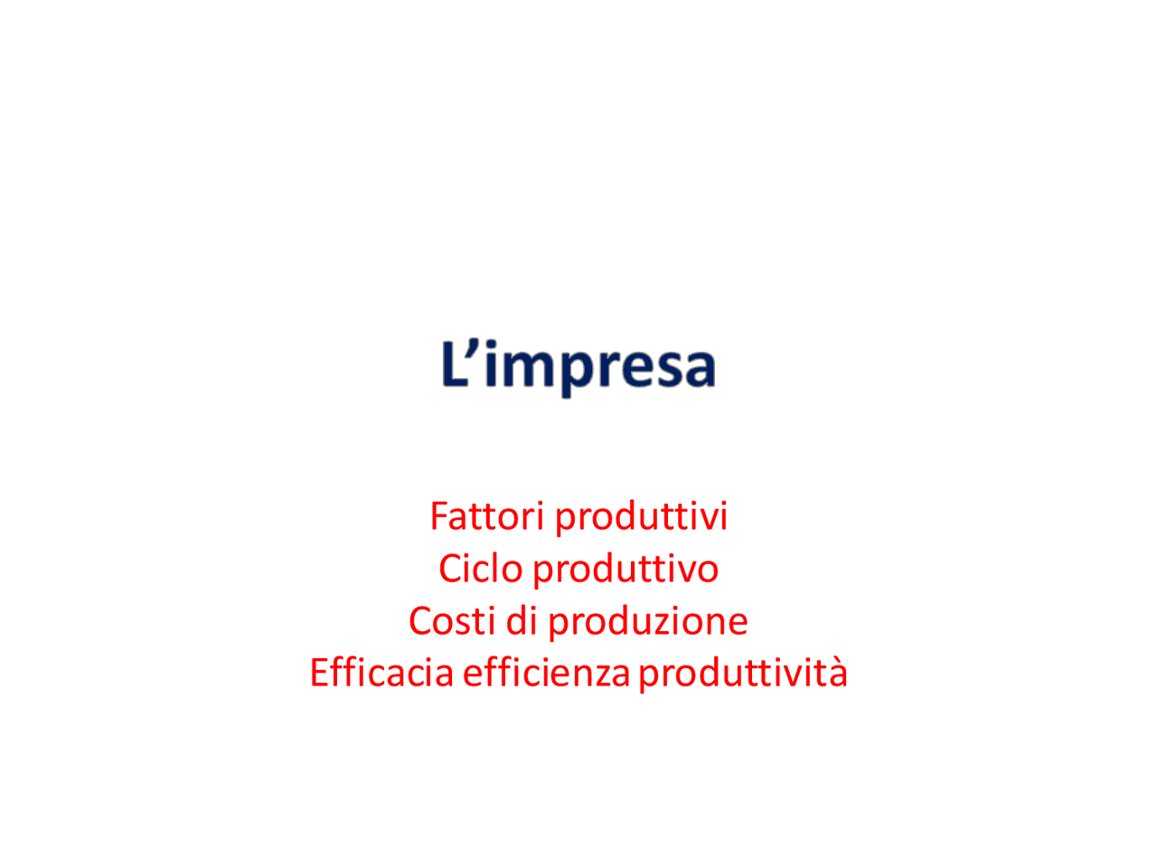 Classificazione Delle Imprese Docsity